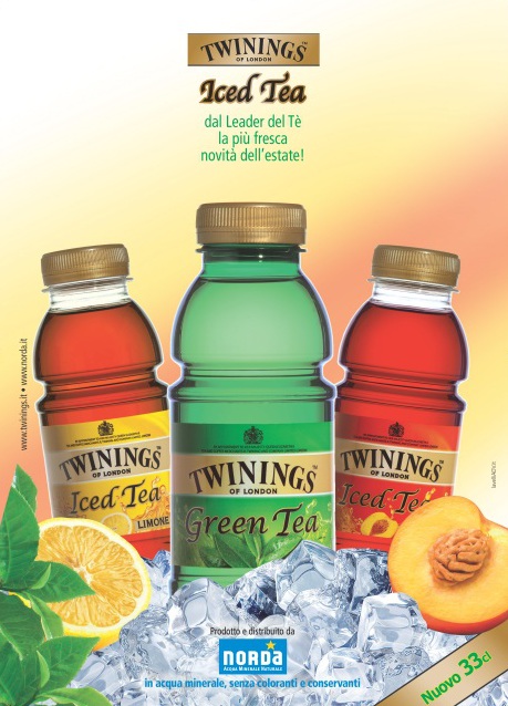 NORDA PRESENTA TWININGS ICED TEA IN FORMATO 33 CL PER I CONSUMI FUORI CASA